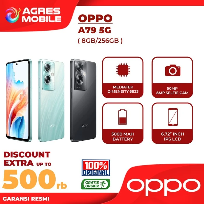 OPPO A79 5G 8GB 256GB 33W SUPERVOOC 5000mAh LARGE BATTERY 50MP AL ...
